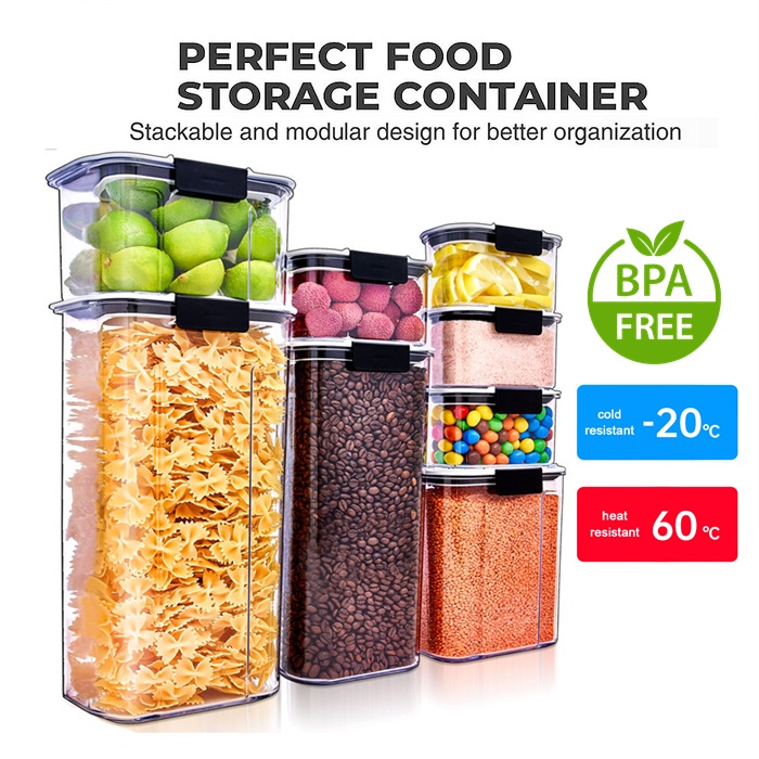 Food Storage Container Plastic Kitchen Refrigerator Noodle Box/ Bekas ...