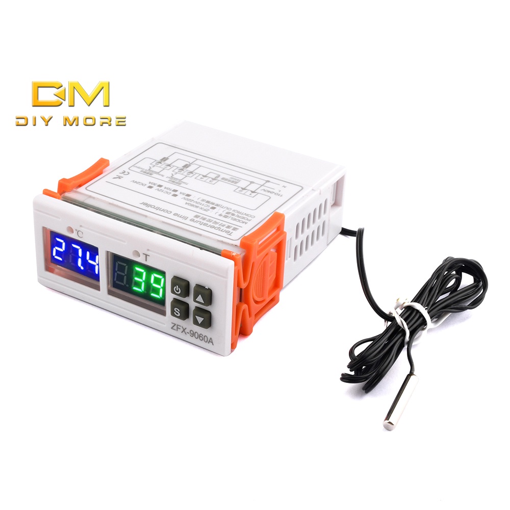 DIYMORE Dual Stage Digital Temperature Controller Fahrenheit Thermostat ...