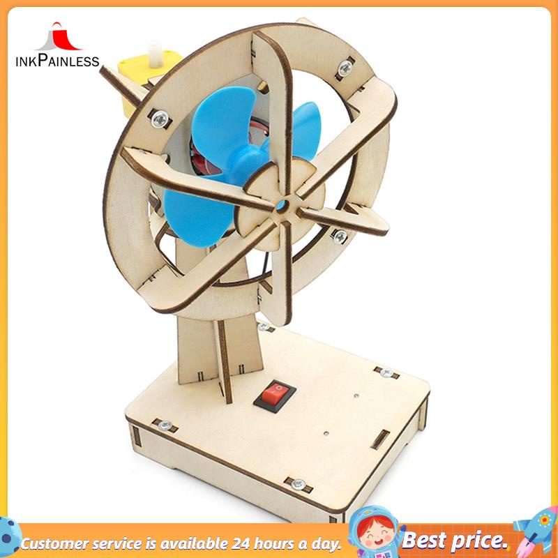【inkpainless】DIY Electric Fan Model DIY Assemble Kit DIY Electric Fan ...
