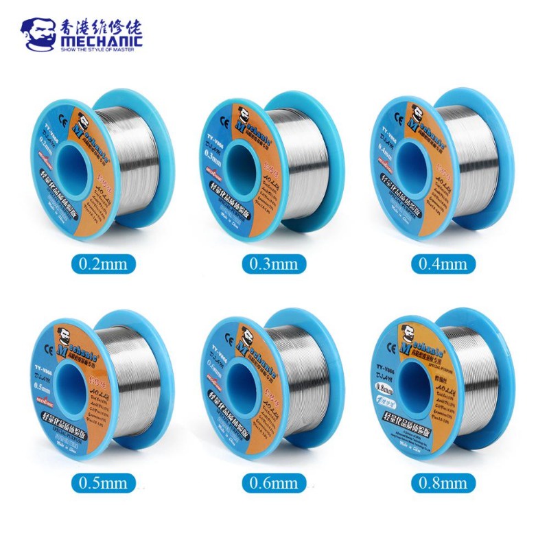 Melting Point Solder Wire MECHANIC TY-V866 0.2mm 0.3mm 0.4mm 0.5mm 0.6mm 0.8mm Sn63/Pb37 40g ...