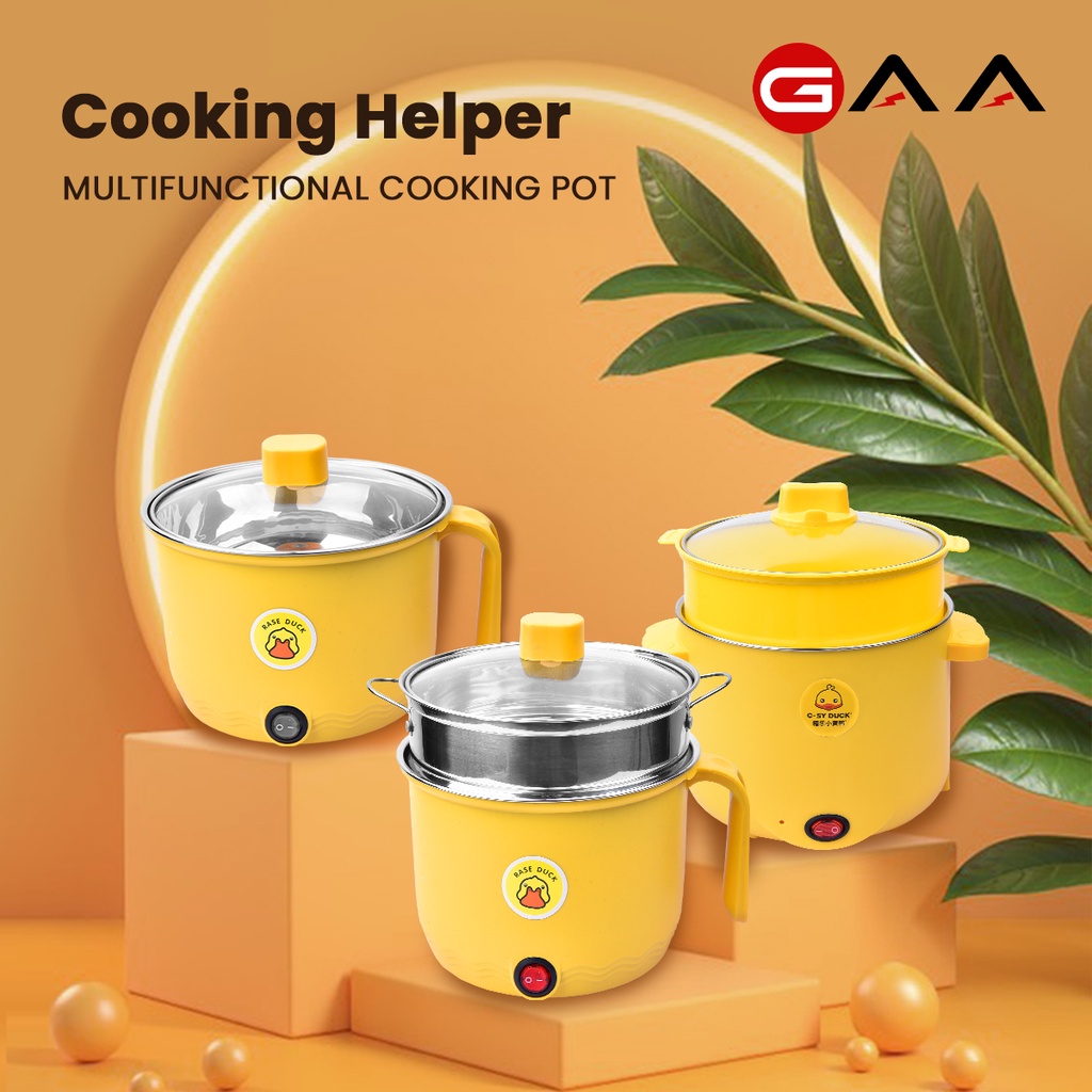 GAA Mini Electric Steamer Double-Deck All-purpose Cooking Electric Wok ...