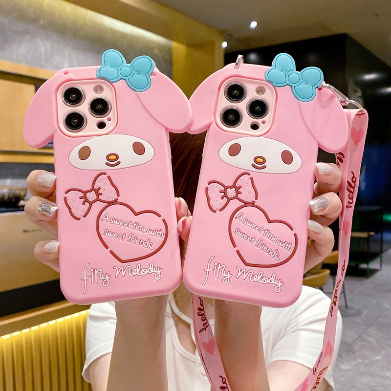 Sanrio My Melody With Lanyard Phone Case For Redmi Note 14S 13 12 Pro ...
