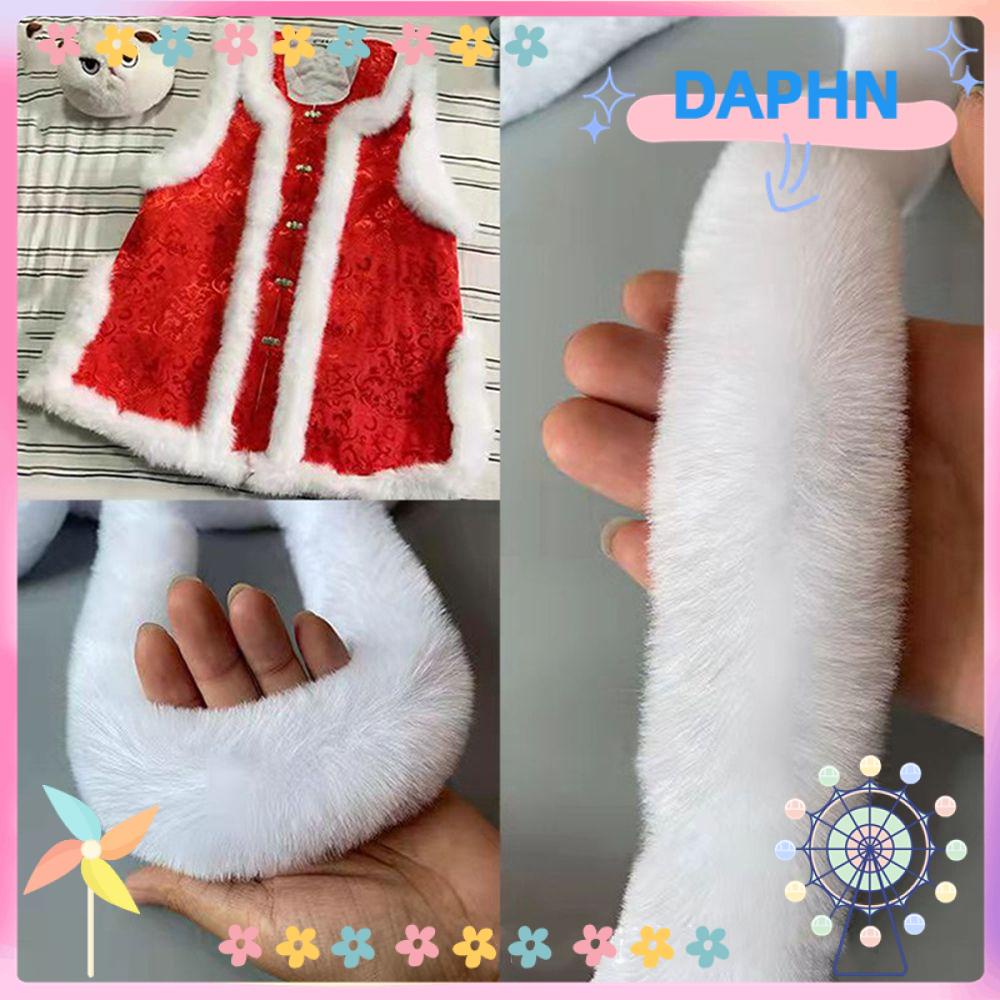 DAPHS Furry Ribbon Scarf Furry Fluffy Sewing Faux Rabbit Fur | Shopee ...