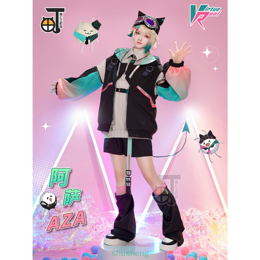 Catd3m Vtuber cos VirtuaReal Aza cosplay Full set of clothing | Shopee ...