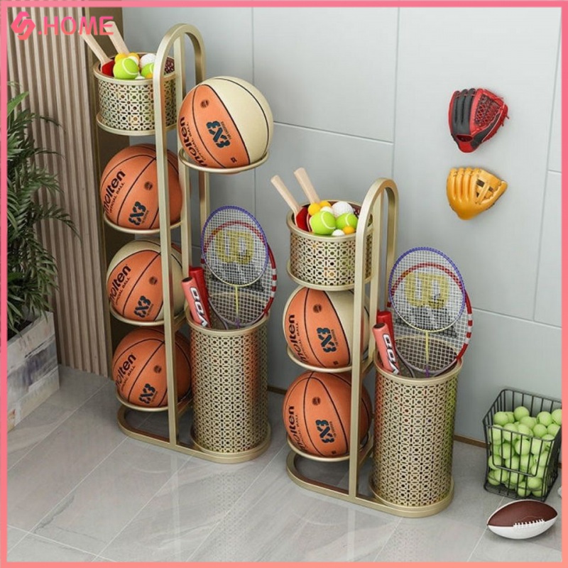 Home basketball storage rack, football storage rack, indoor racket ...