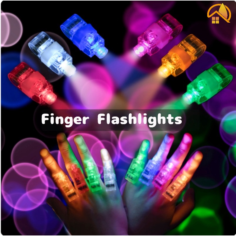 6Colors Magic Light Up Thumb Rings/LED Finger Lights Luminous Toys ...