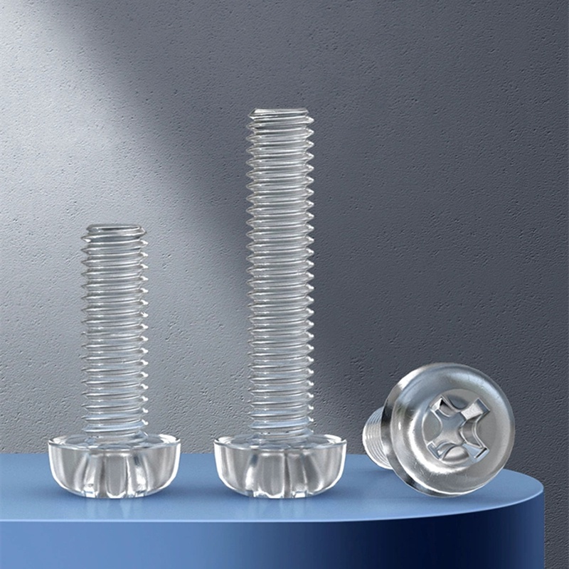 Transparent Acrylic PC Cross Round Head Screws M3 M4 M5 M6 Plastic ...