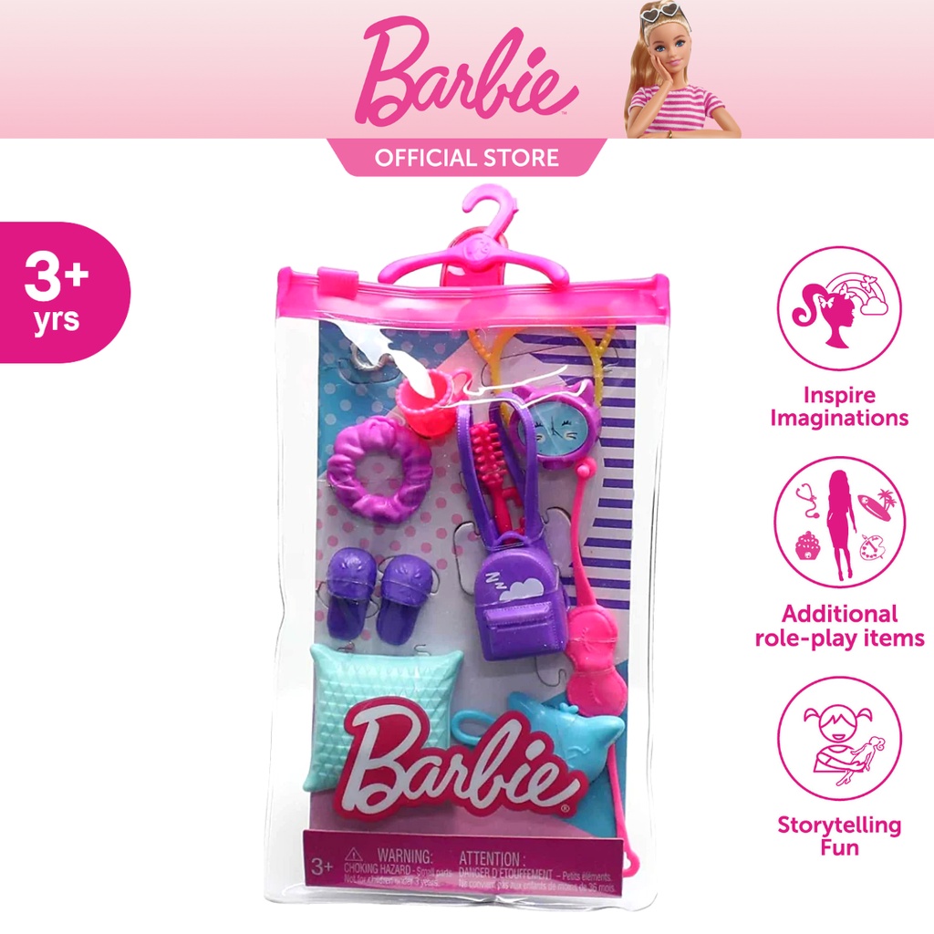 Barbie Storytelling Fashion & Beauty Themed Outfit - Sleepover Bedtime ...