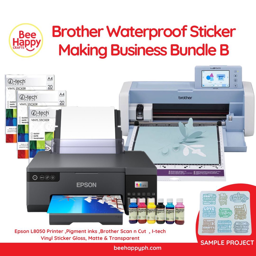 Brother Waterproof Sticker Making Business Bundle B | Shopee Philippines