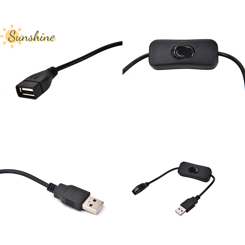Sunshine> USB Cable with Switch Power Control for Raspberry Pi Arduino ...