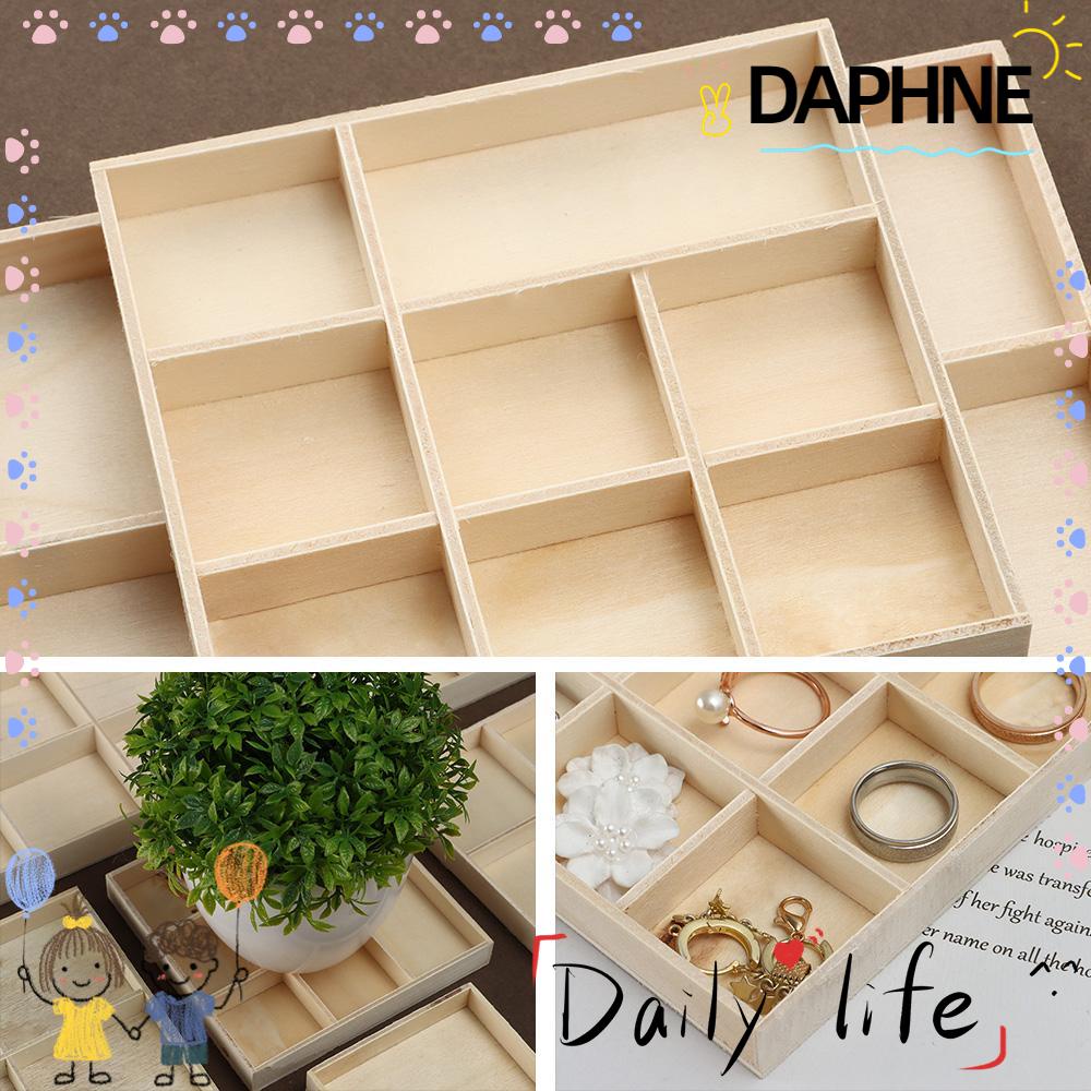 DAPHNE Storage Wooden Box Multi Grid Divided Drawer Cosmetic Tool ...