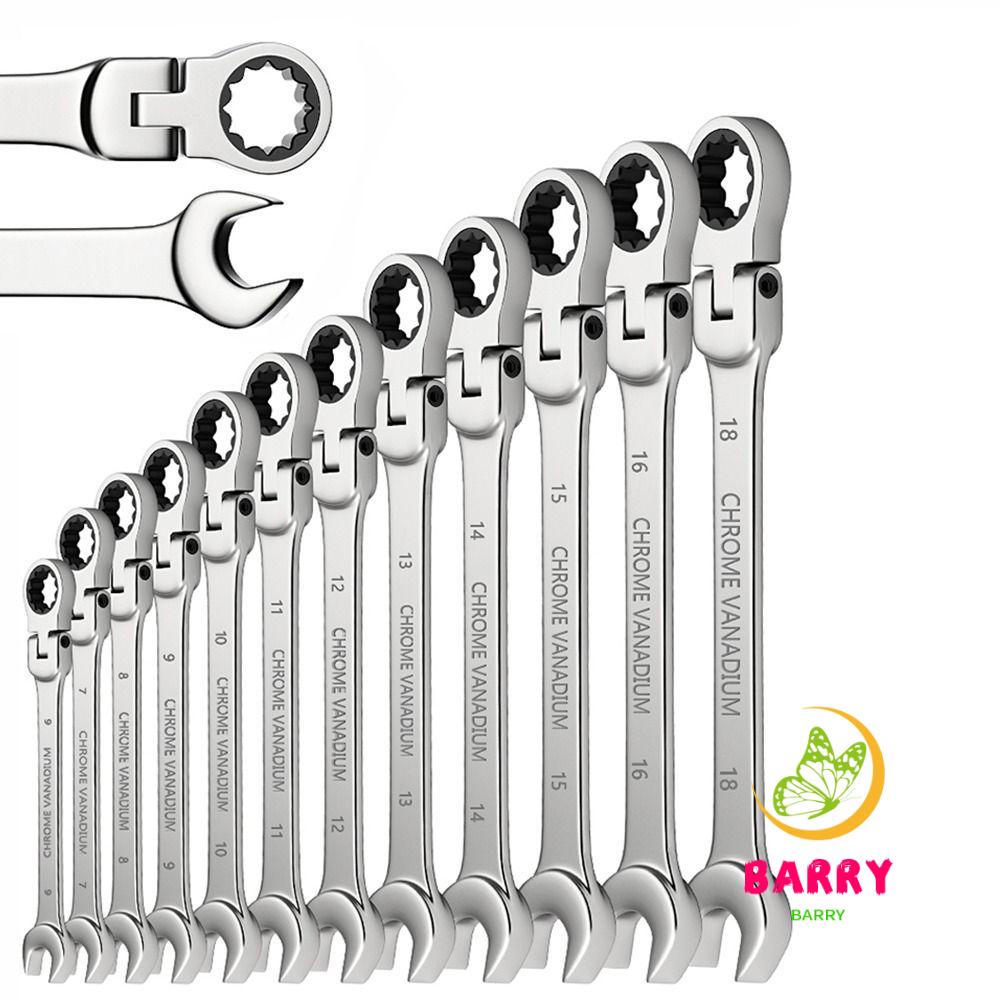 BARRY Ratchet Spanner, Flexible Pivoting Head Quick Release Ratchet ...