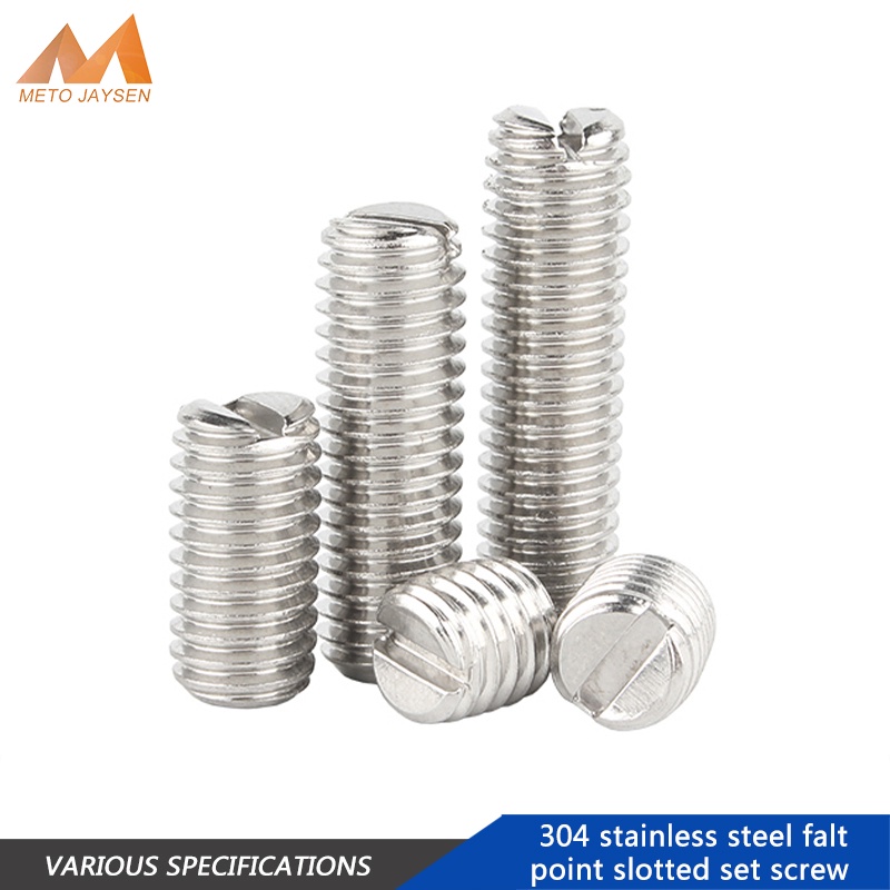 M5 M6 M8 M10 304 Stainless Steel Slotted Set Screw Headless Grub Bolts ...