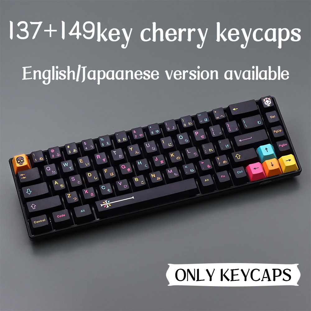 GMK Mictlán Clone Black Keycap Mictlan Keycap Set Cherry Profile PBT ...
