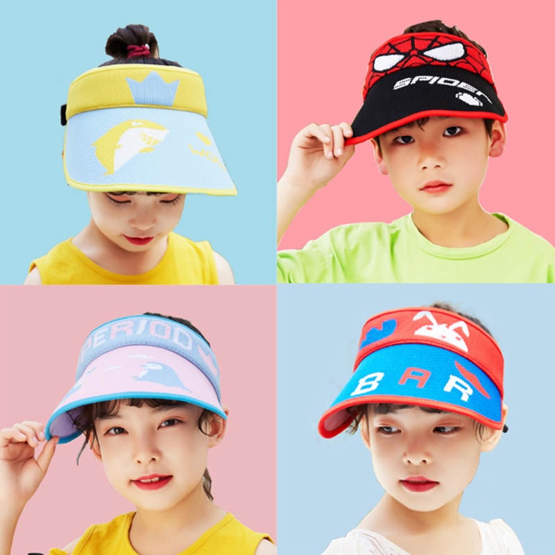 V-Coool Kid's Sun Visor Cap Sweat Absorbent Cotton Adjustable Head Belt ...