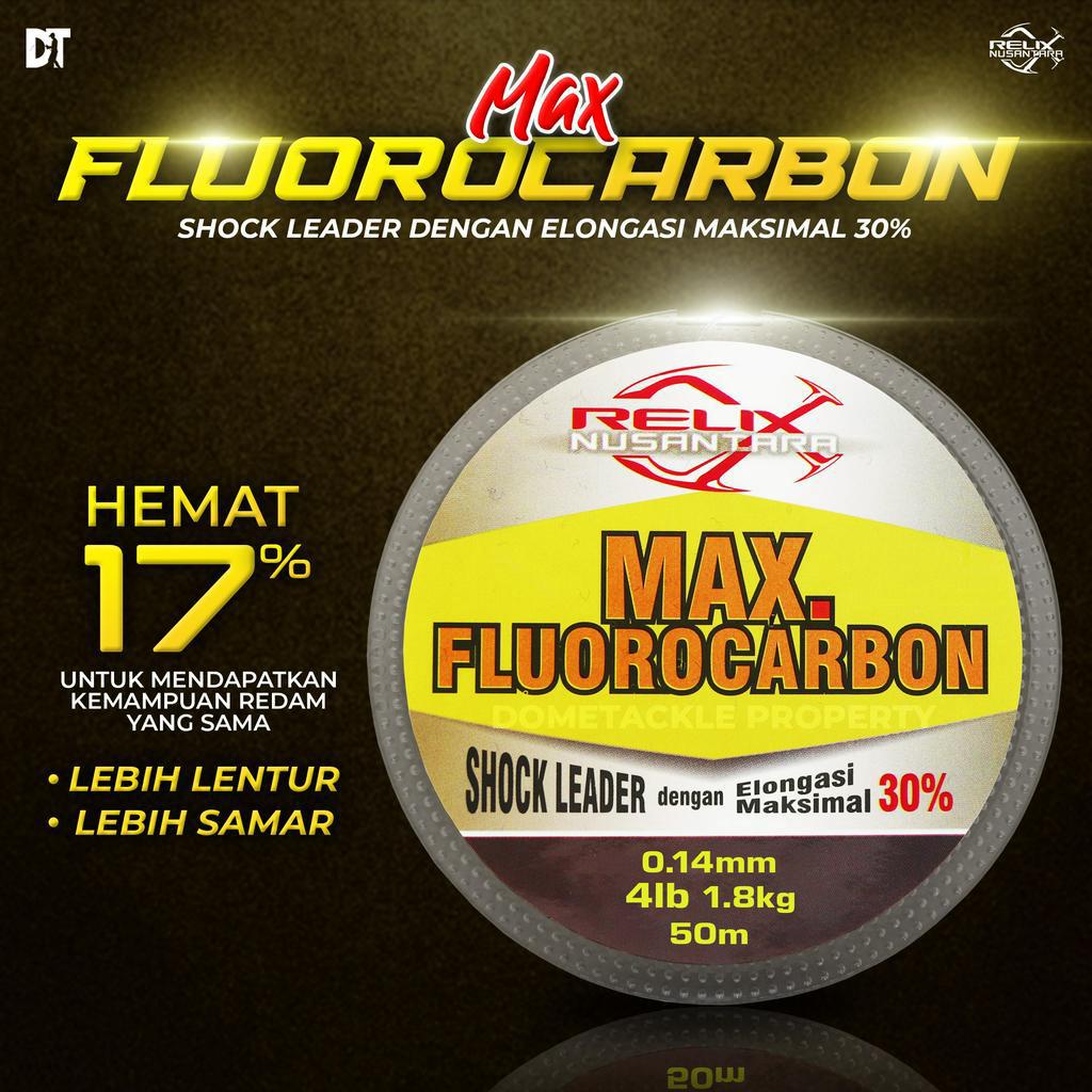 Leader MAX FLUOROCARBON RELIX NUSANTARA 50 M SHOCK LEADER 4 5 6 7 8 10 ...