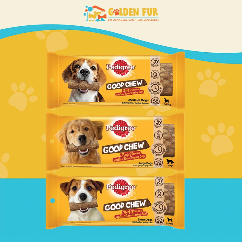 Pedigree Good Chew Beef Flavour 53g-138g | Shopee Philippines