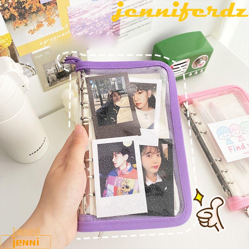 JENNIFERDZ A6 File Bag Folders School Office 6 Holes Notebook Cover ...