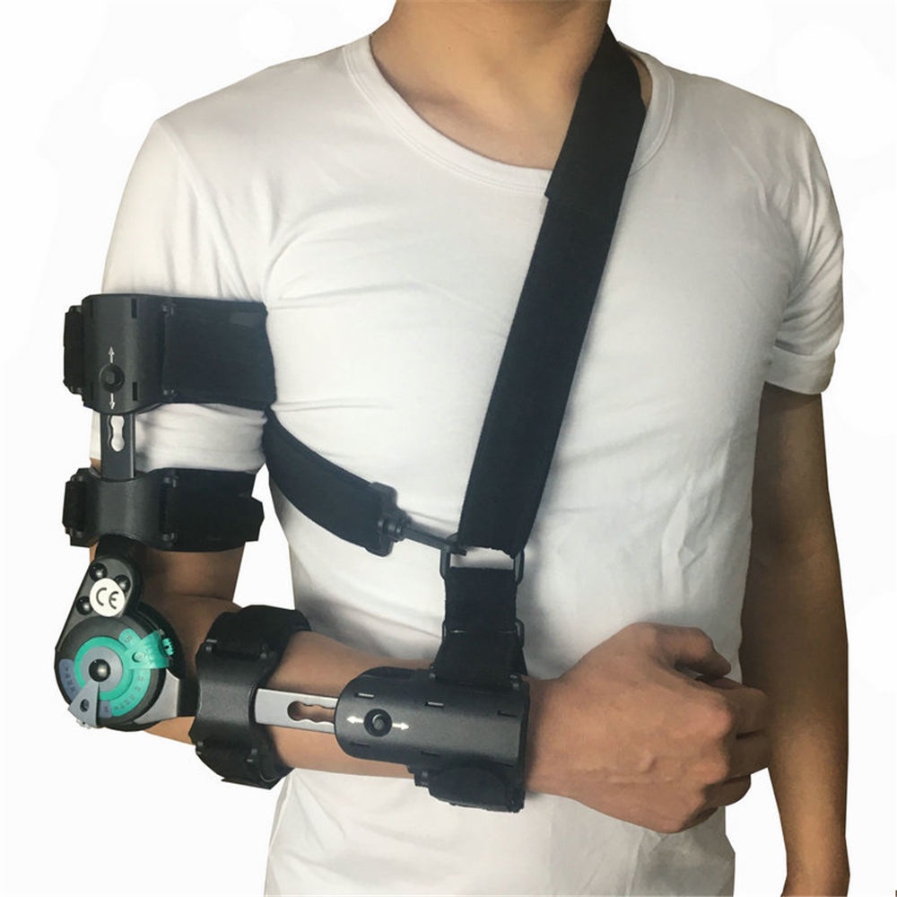 1Pcs Hinged ROM Elbow Brace with Strap Adjustable Post OP Arm Cast ...