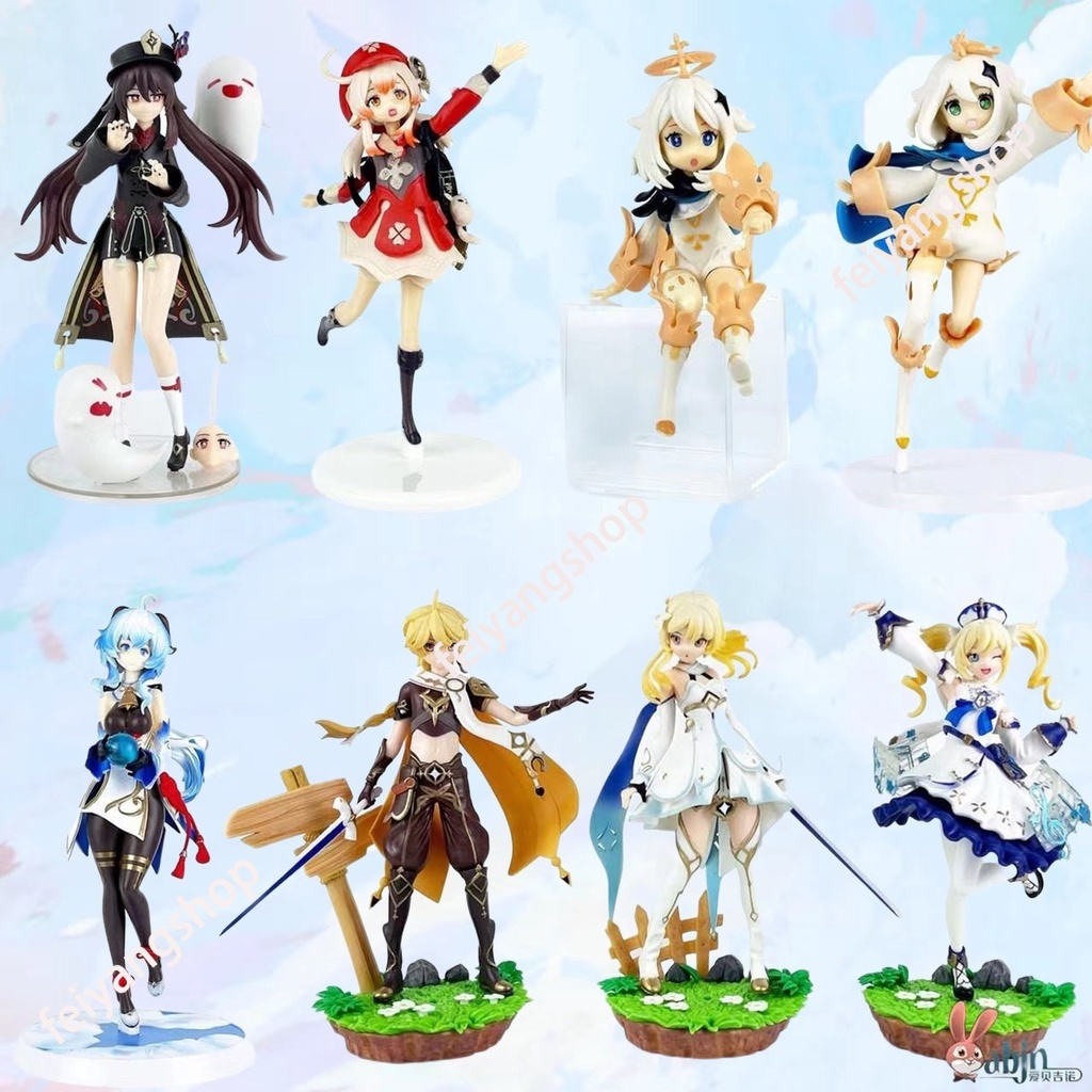 New Genshin Impact Paimon Klee Hu Tao Venti Eula Action Figure Toys To ...