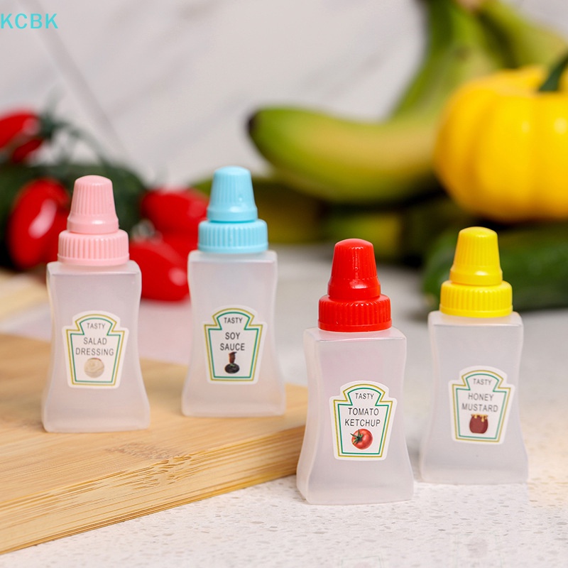 KC 8Pcs Dressing Bottle Mini Tomato Salad Bottle Small Dressing ...