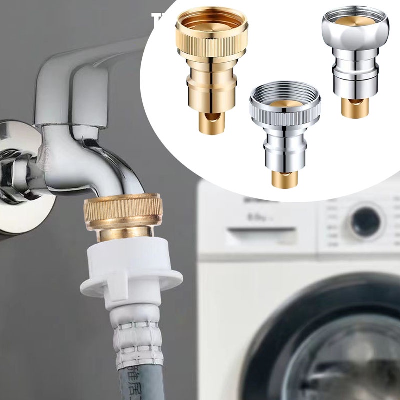 HOT SALE Brass Faucet Water Outlet Adapter Washing Machine Automatic ...