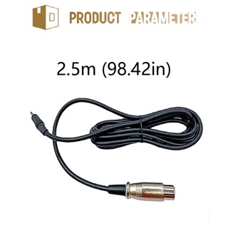 3Pin XLR To 3.5mm Female Jack Microphone Audio HiFi Cable 2.5Meter ...