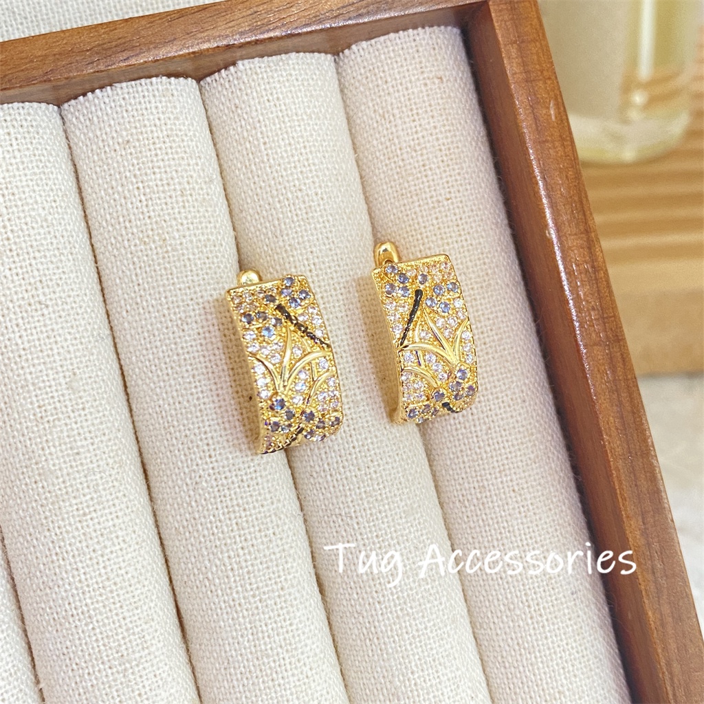 Tugacc European American Creative Dragonfly Flying Earrings Female Copper Gold-Plated 925 Silver ...