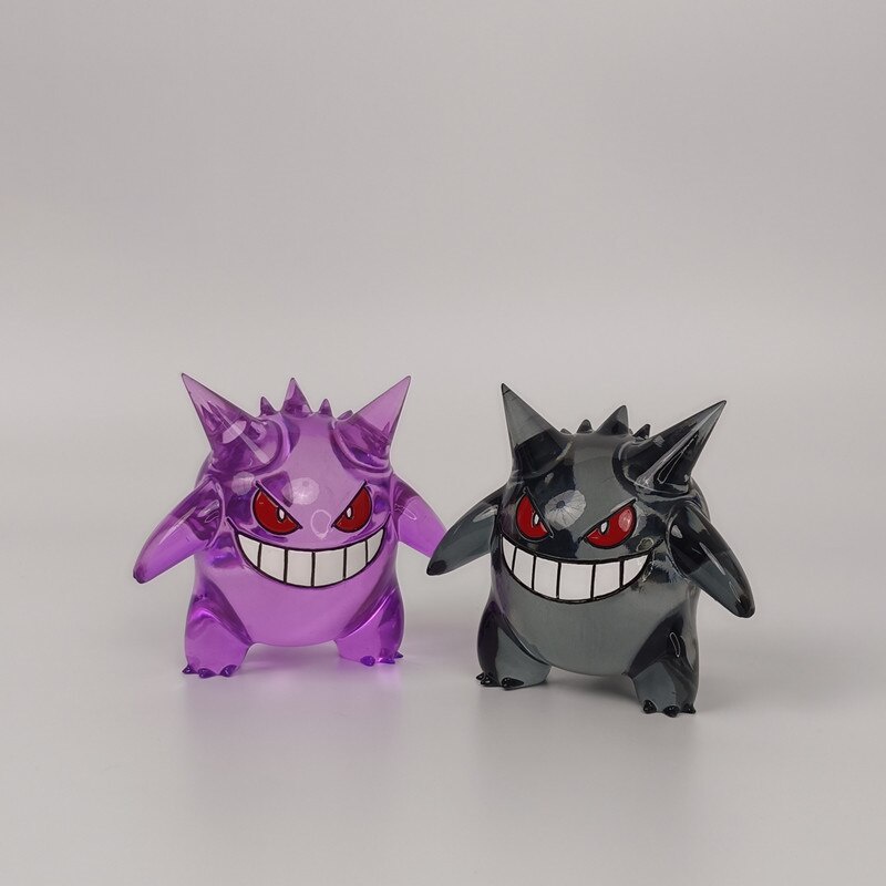 8cm Pokemon Figure Kawaii Gengar Anime Figures Transparent Gengar ...