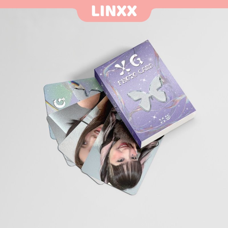 LINXX 50 Pcs XG Holographic Laser Lomo Card Kpop Photocards Postcards ...