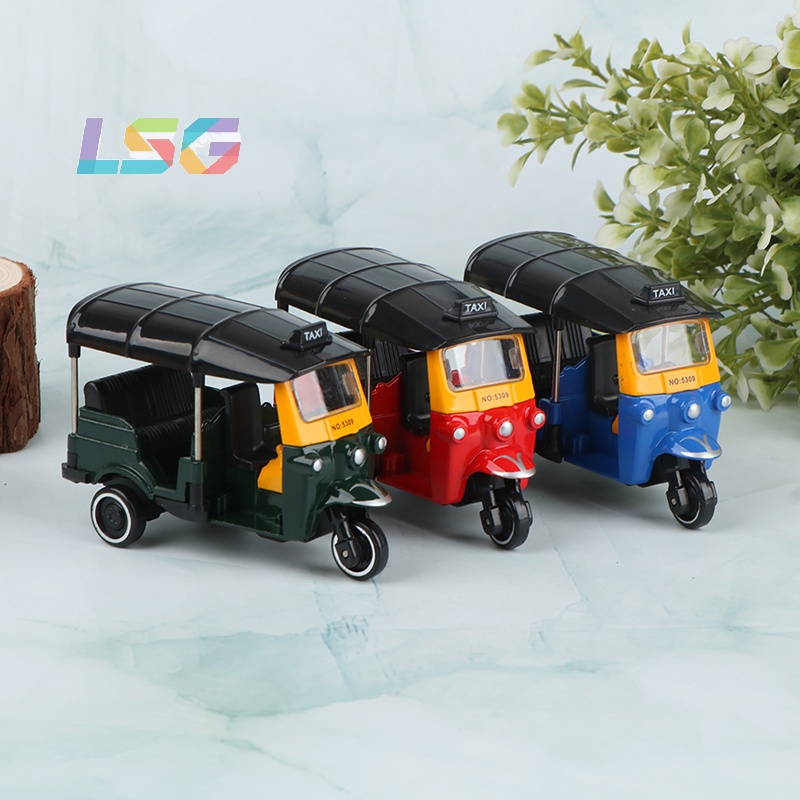 [LSG] Alloy Tricycle Retro Simulation Model Three Wheeled Motorcycle ...