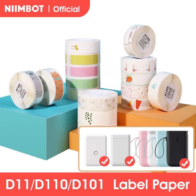 NIIMBOT D11 D110 Color Printing Label Supermarket Waterproof Anti Oil Tear Label Price Label ...