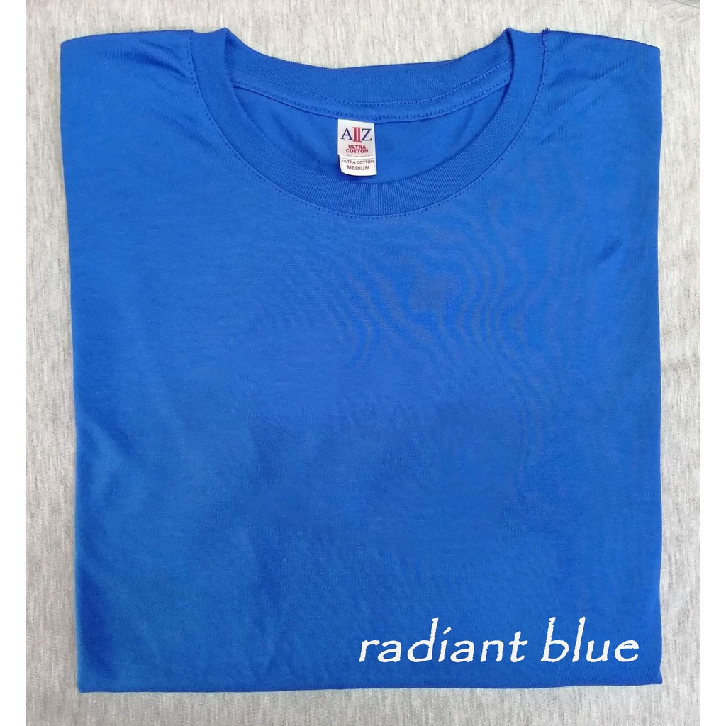 AIIZ /A2Z Ultra Cotton Plain Shirt UNISEX (RADIANT BLUE) | Shopee ...