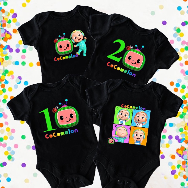 Cocomelon Cute Print Cartoon Baby Boys Girls Unisex Bodysuit Cocomelon ...