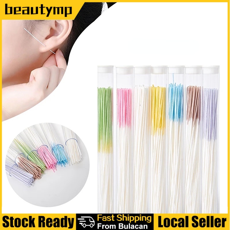 60 Pcs/set Ear Hole Cleaning Line Disposable Earring Hole Cleaner Odor ...