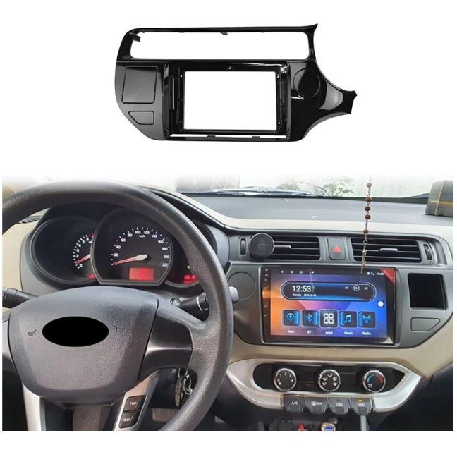 Kia Rio 2015-2017 Panel Frame For Android 9 Inch PnP 20163 Head unit ...