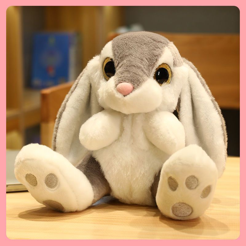 Super Cute Big Eyes Plush Toy Rabbit Cute Long Ear Girl Princess Cute ...