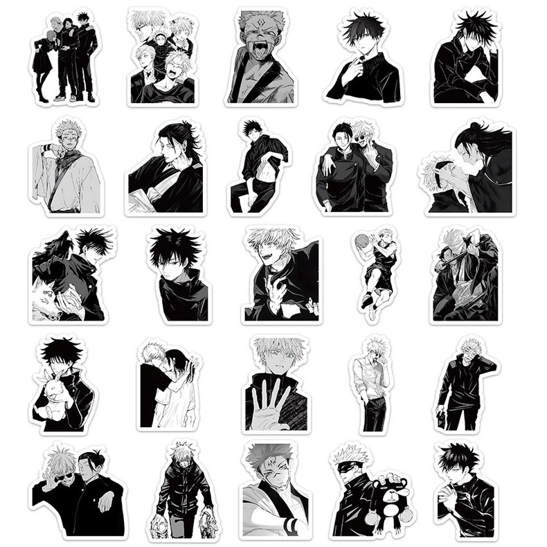 Jujutsu Kaisen DIY Sticker Anime Gojo Satoru Fushiguro Megumi Itadori ...