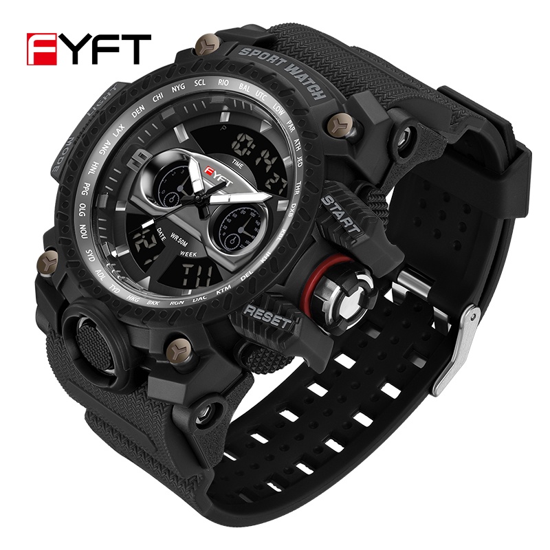 FYFT Sports Luxury Brand Men Watch Car Simulation Instrument Panel ...