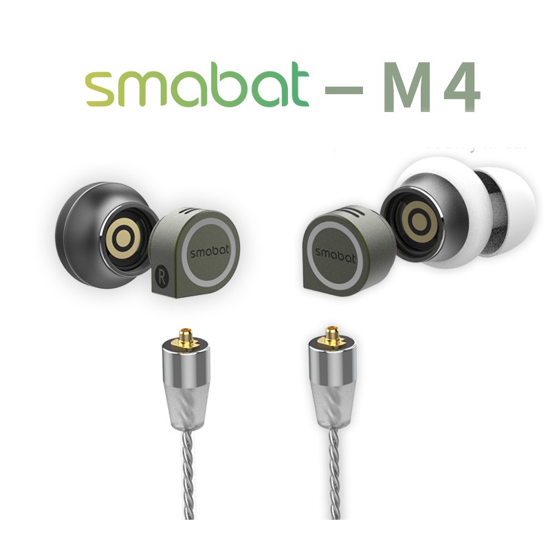 Smabat M4 Wired HiFi Headphones Flat / in-ear Dual Module Curly ...