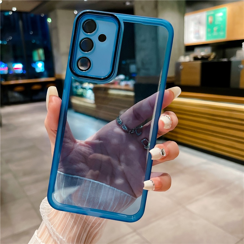 Samsung Galaxy A55 A35 5G A16 LTE A26 A36 A56 M15 2025 Case Plating Transparent Soft Thin Clear ...
