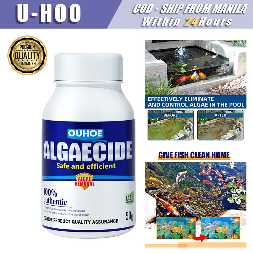 50G/Bottle OUHOE Algaecide Tablet For Aquarium Swimming Pool Pond ...