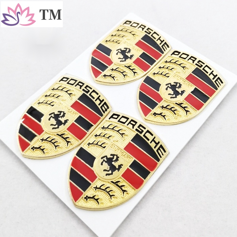 In Stock Metal Porsche Horse Horse Car Modified Car Badge Rear Car Body ...