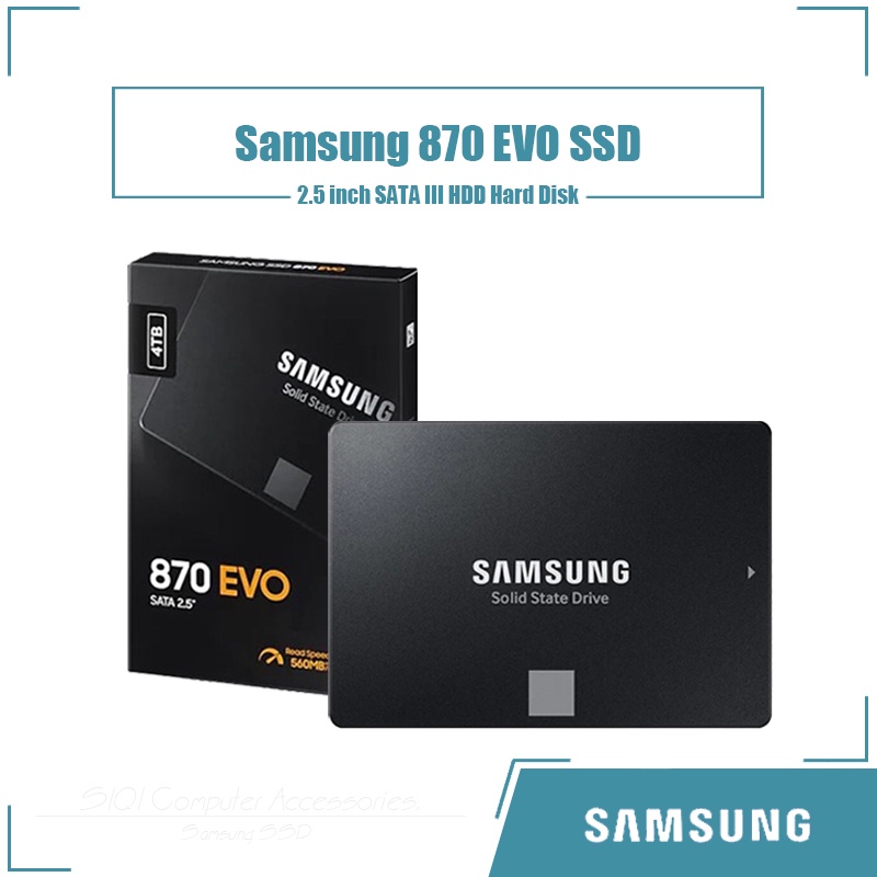 Samsung SSD 870 EVO 120GB 250GB 500GB 1TB Solid State Drive SATA 3 2.5" For Laptop Desktop ...
