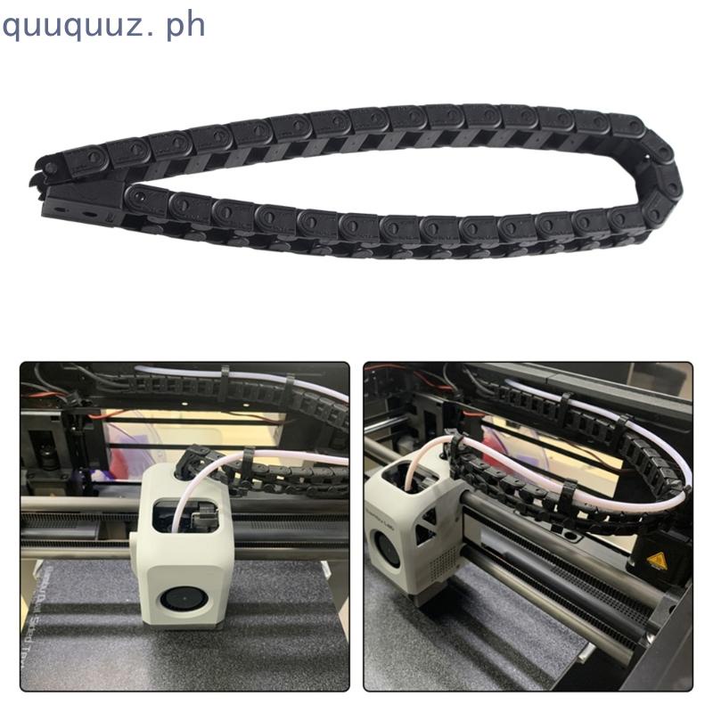 QUU Black Plastic Cable Wire Flexible Drag Chain Towline Cable Carriers ...