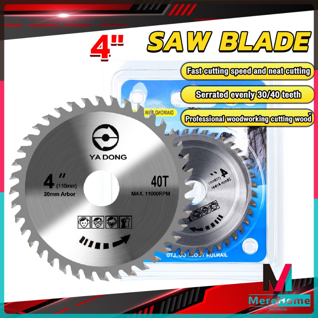 LSP Durable 4-Inch Wood Cutting Saw Blade with Carbide Teeth for ...