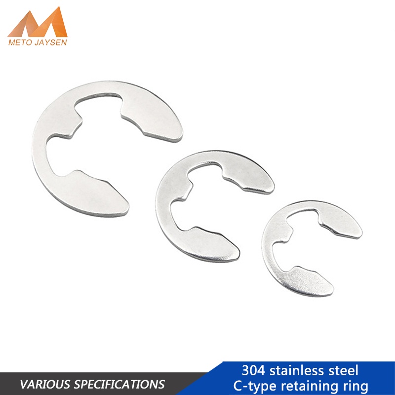 304 Stainless Steel E Clip Washer Retaining Ring Circlip for Shaft ...