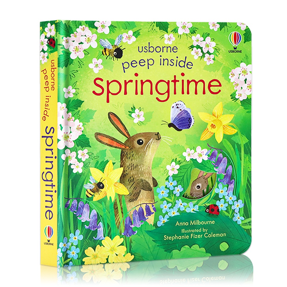 3D Usborne Peep Inside Springtime English Picture Book for Kids Bedtime ...