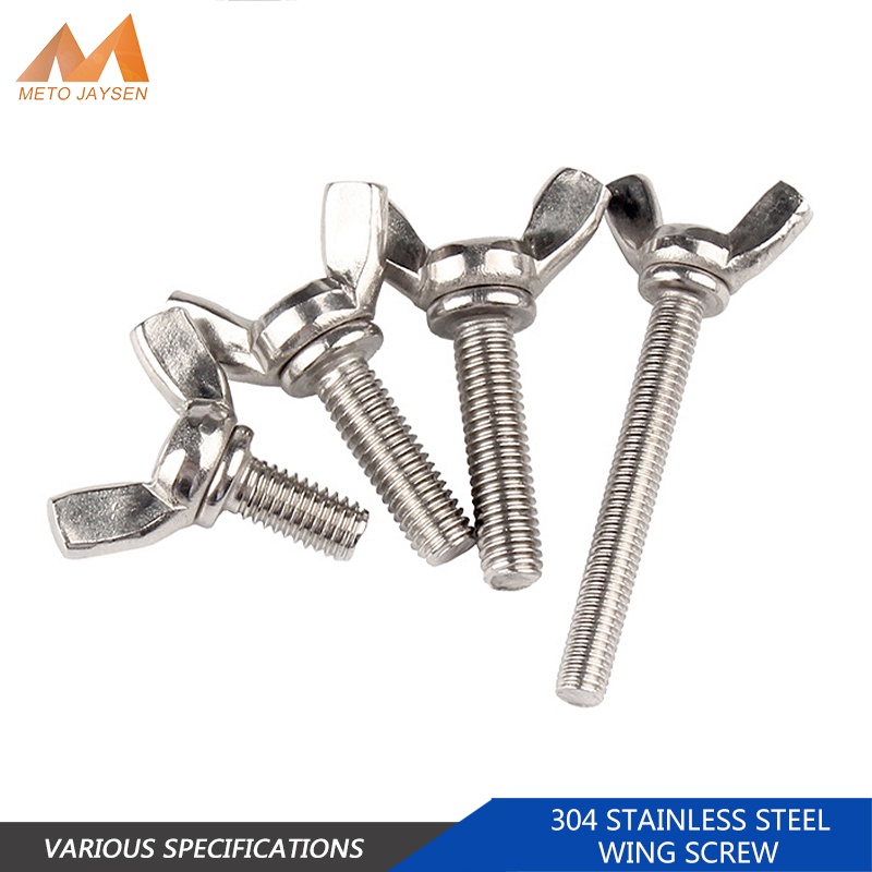 M3 M4 M5 304 Stainless Steel Butterfly Bolt Wing Screw Thumb Wing Screw ...