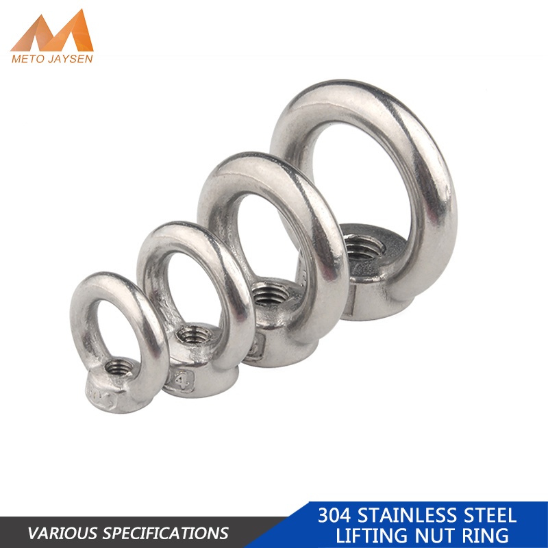 M3 M4 M5 M6 M8 M10 304 Stainless Steel Lifting Eye Nut Ring Eyebolt ...